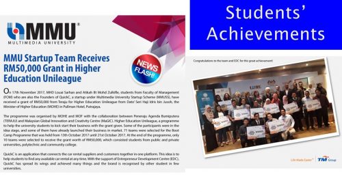 MMU Startup Team Receives RM50,000 Grant in Higher Education Unileague ...