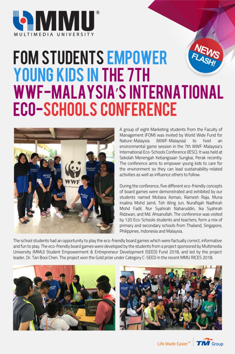 FOM Students Empower Young Kids in the 7th WWF-Malaysia’s International ...