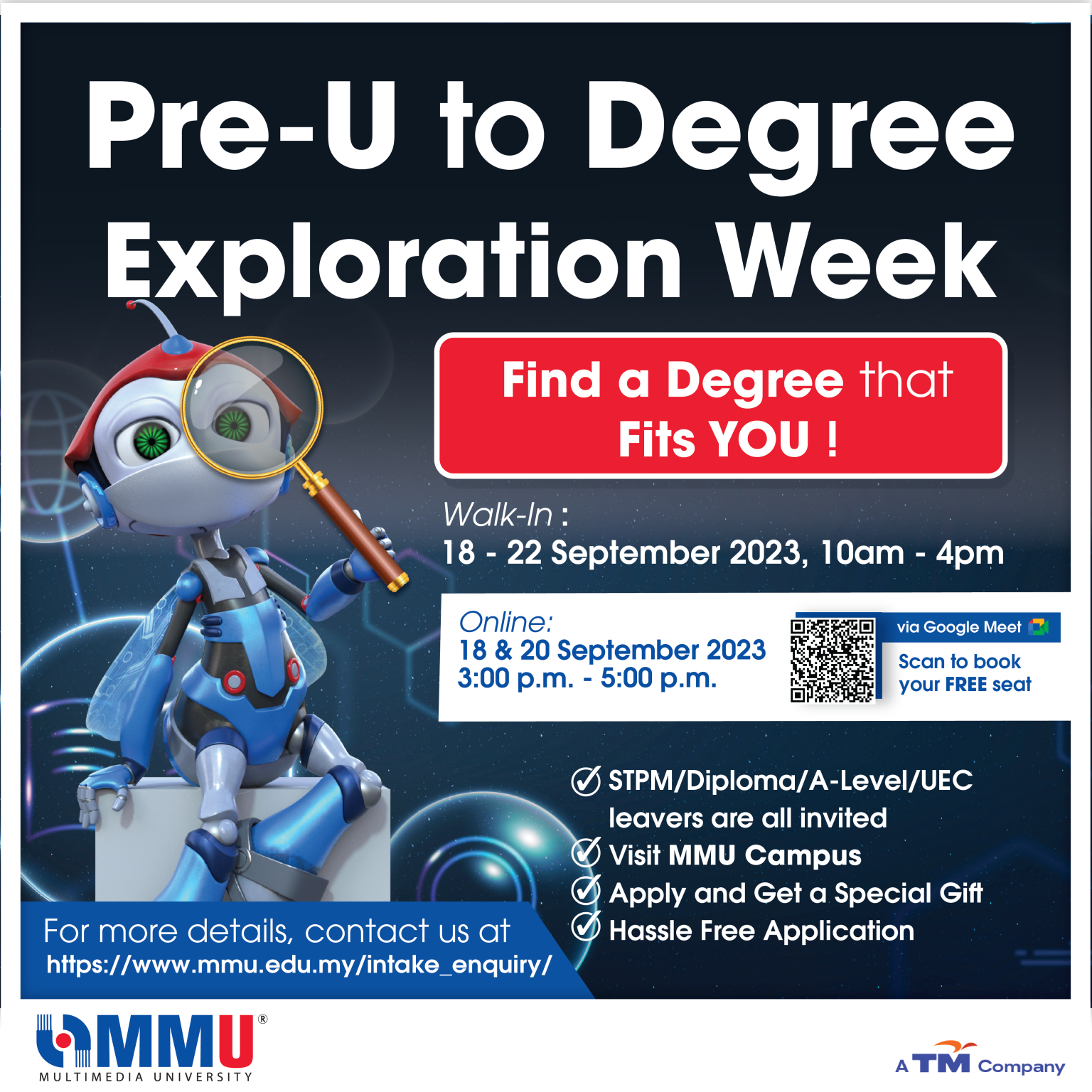 Pre-U to Degree Exploration Week - Multimedia University