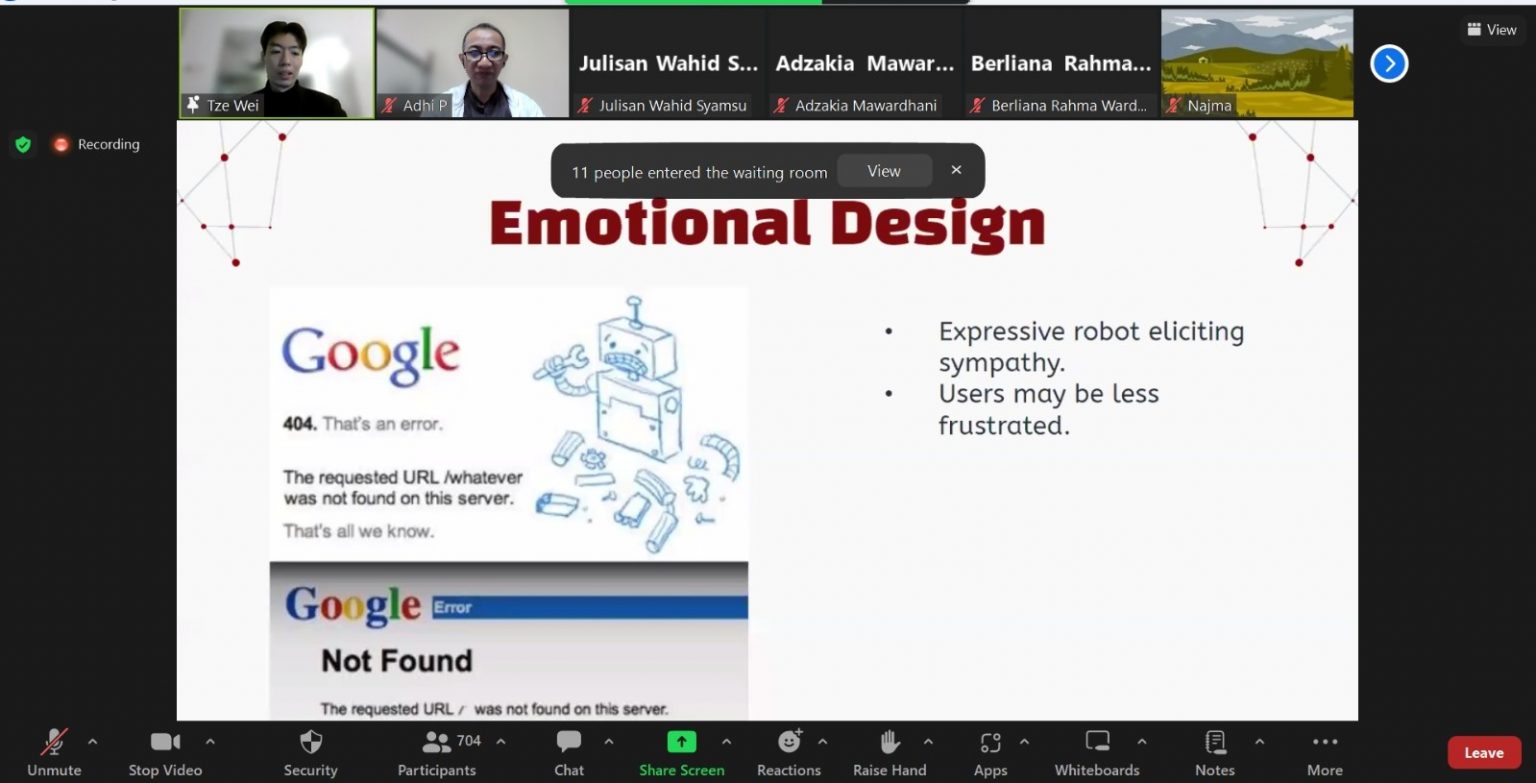 Delivering Lecture On Human Computer Interaction Design For Web