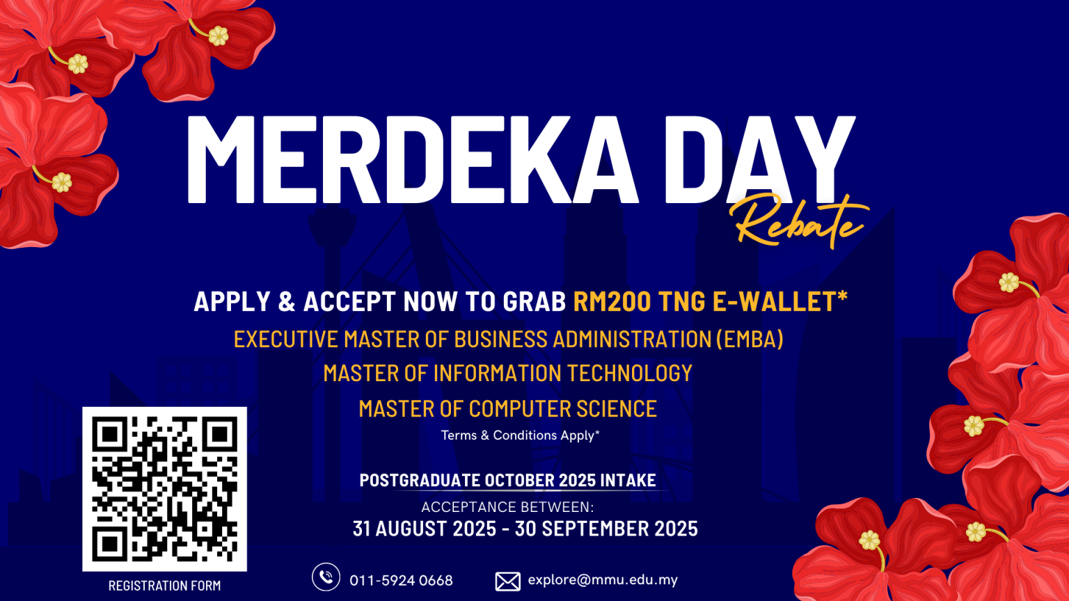 PG Merdeka Day Rebate 2025 - Multimedia University